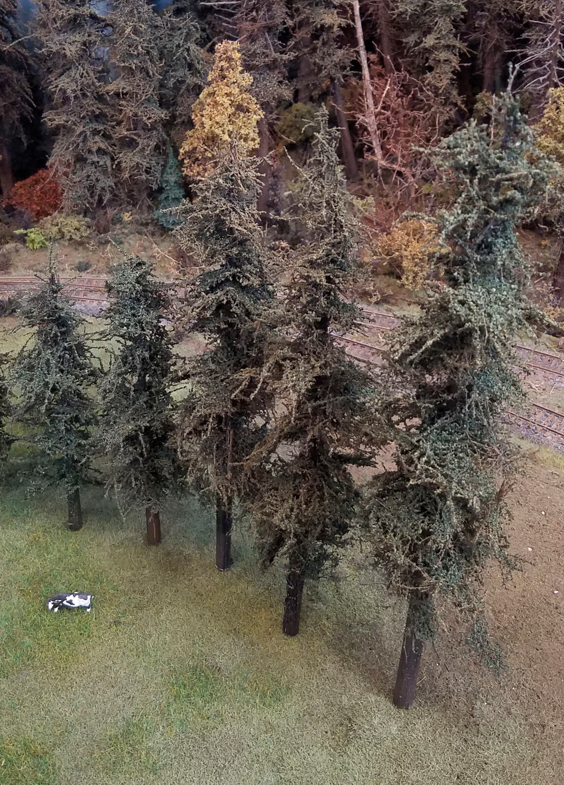 Variety Pak Model Fir Trees KIT, makes 7 firs, real wood, HO/N/O/S, low ...