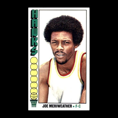 Joe Meriweather 1976-77 Topps Rookie Atlanta Hawks #37 Great Vintage ...