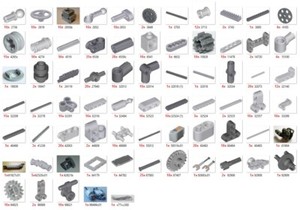 Lego Technic Parts Hole Rod Connector Pins gears etc on choice Grey New ...