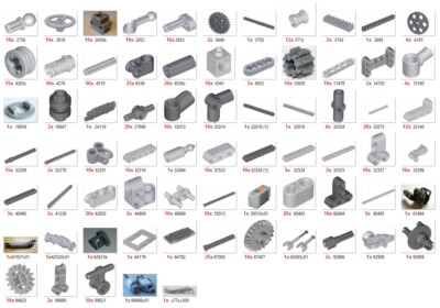 LEGO Technik Teile Lochstangen Verbinder Pins Zahnräder usw nach Wahl ...