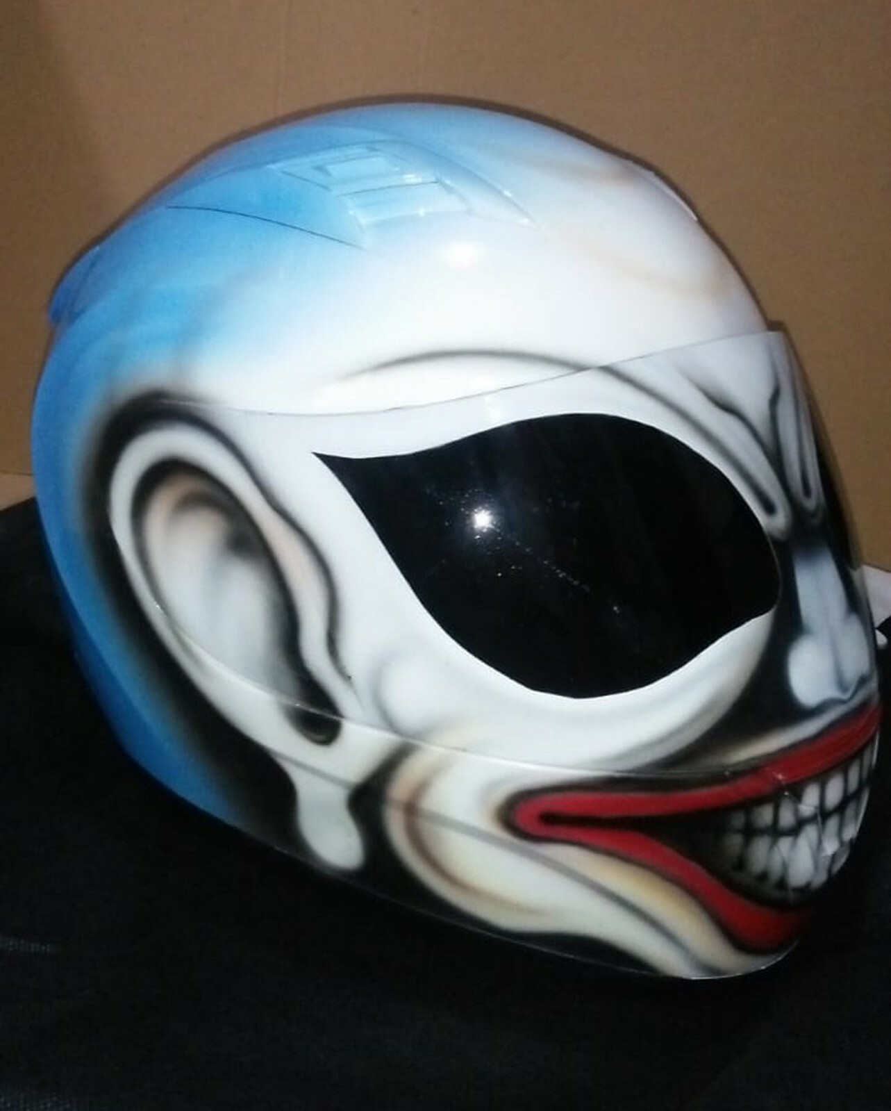 FREE SHIPPING HOROR CLOWN ON FULL FACE HELMET FOR BIKER DOT APPROVED | eBay