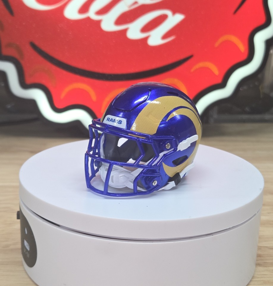 Custom Los Angeles Rams 3d Printed Riddell Speed Flex Pocket Pro Helmet ...