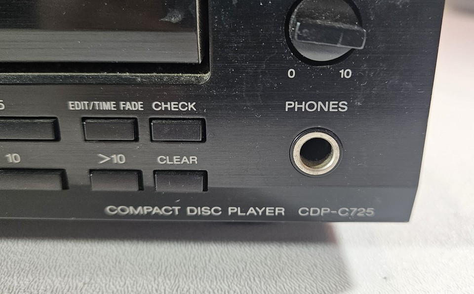 Sony CDP-C725 DSP Processor 5 CD Changer With OEM Remote Tested Working ...