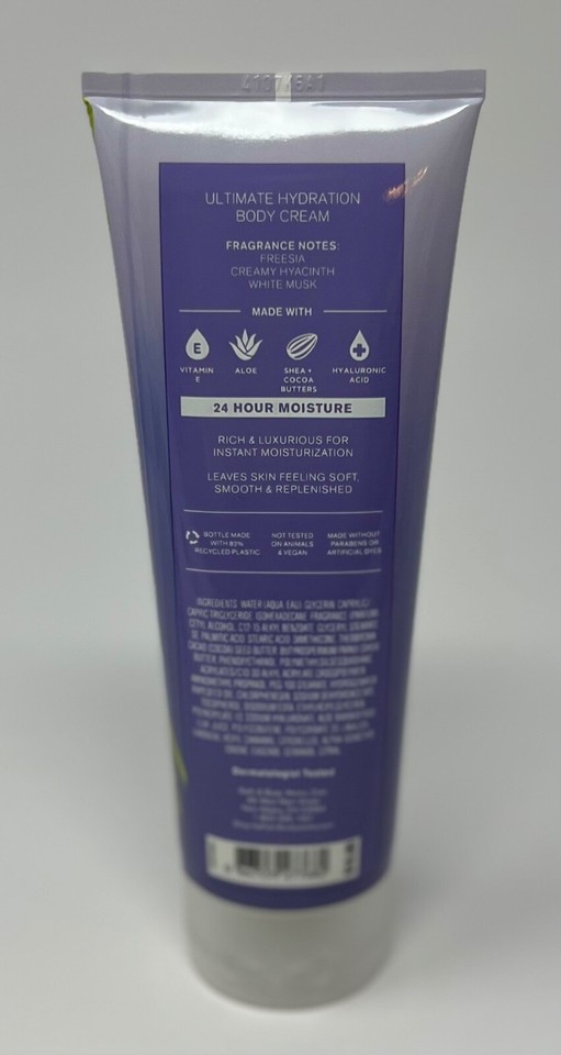 1 NEW BATH & BODY WORKS FREESIA ULTIMATE HYDRATION CREAM LOTION 8 OZ ...
