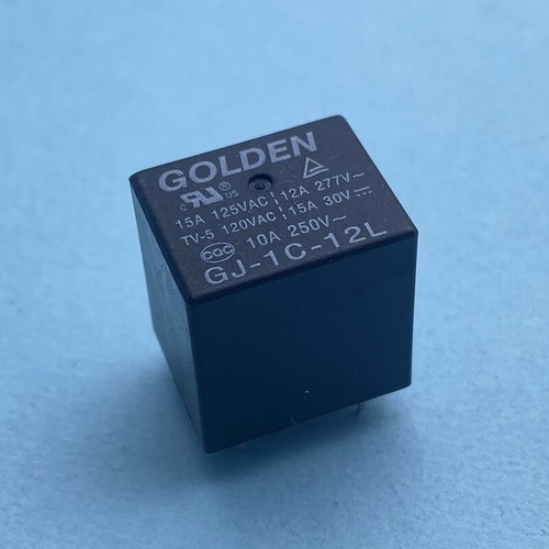 1PC GOLDEN GJ-1C-12L Power Relay 5Pins 10A 250V | eBay