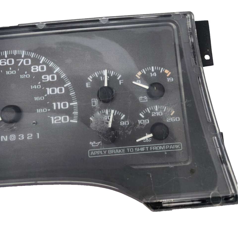 1995-1999 Chevrolet C1500 Instrument Cluster 120 mph Speedo 6K TACH ...