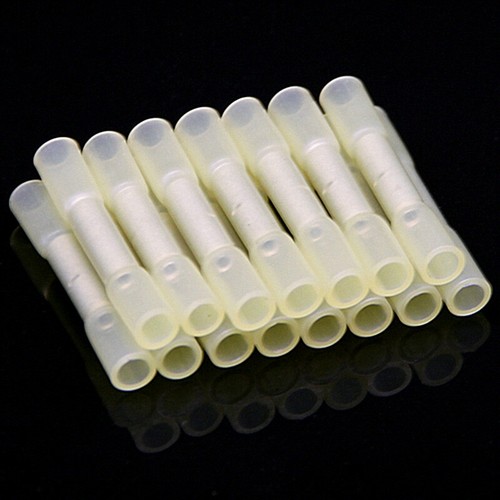 50x 26-24AWG Wire Butt Splice Connectors Heat Shrink Waterproof ...