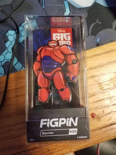 FiGPiN Disney Big Hero 6 Baymax Glitter Armored CHASE Collectible Pin ...