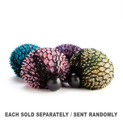 Spiky Rainbow Mesh Squish Ball Squeeze Stress Relief Fidget Assorted ...