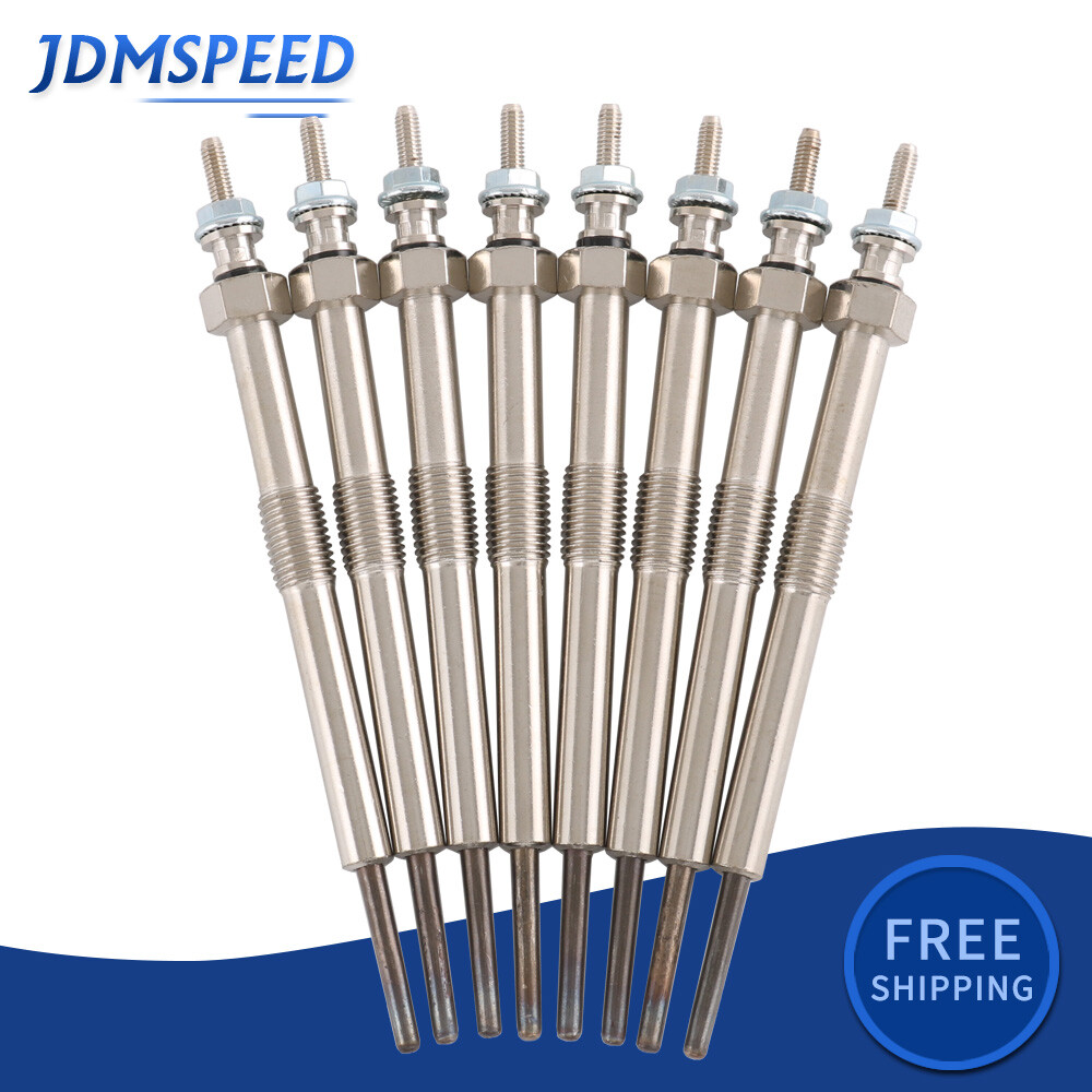 8Pcs 9G Glow Plug For LMM LML LBZ Silverado Sierra Duramax 6.6L ...