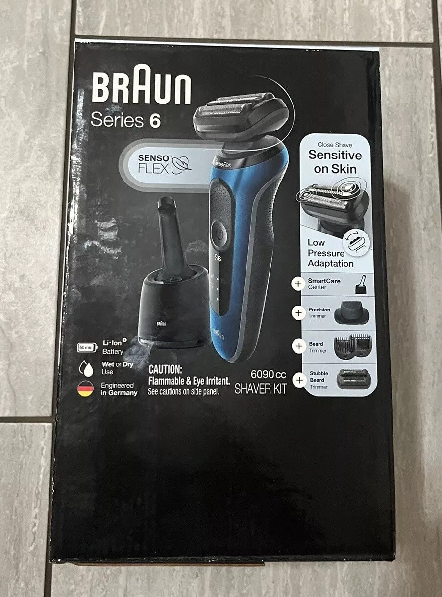 BRAUN SERIES 6 6090CC ELECTRIC RAZOR FOR MEN W/ SMARTCARE CENTER Open ...
