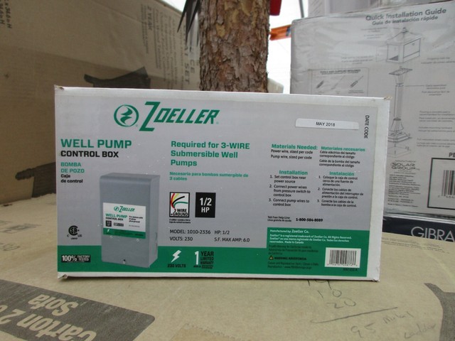Zoeller Well Pump Control Box 1/2 HP (steel) 1010-2336 For Submersible ...