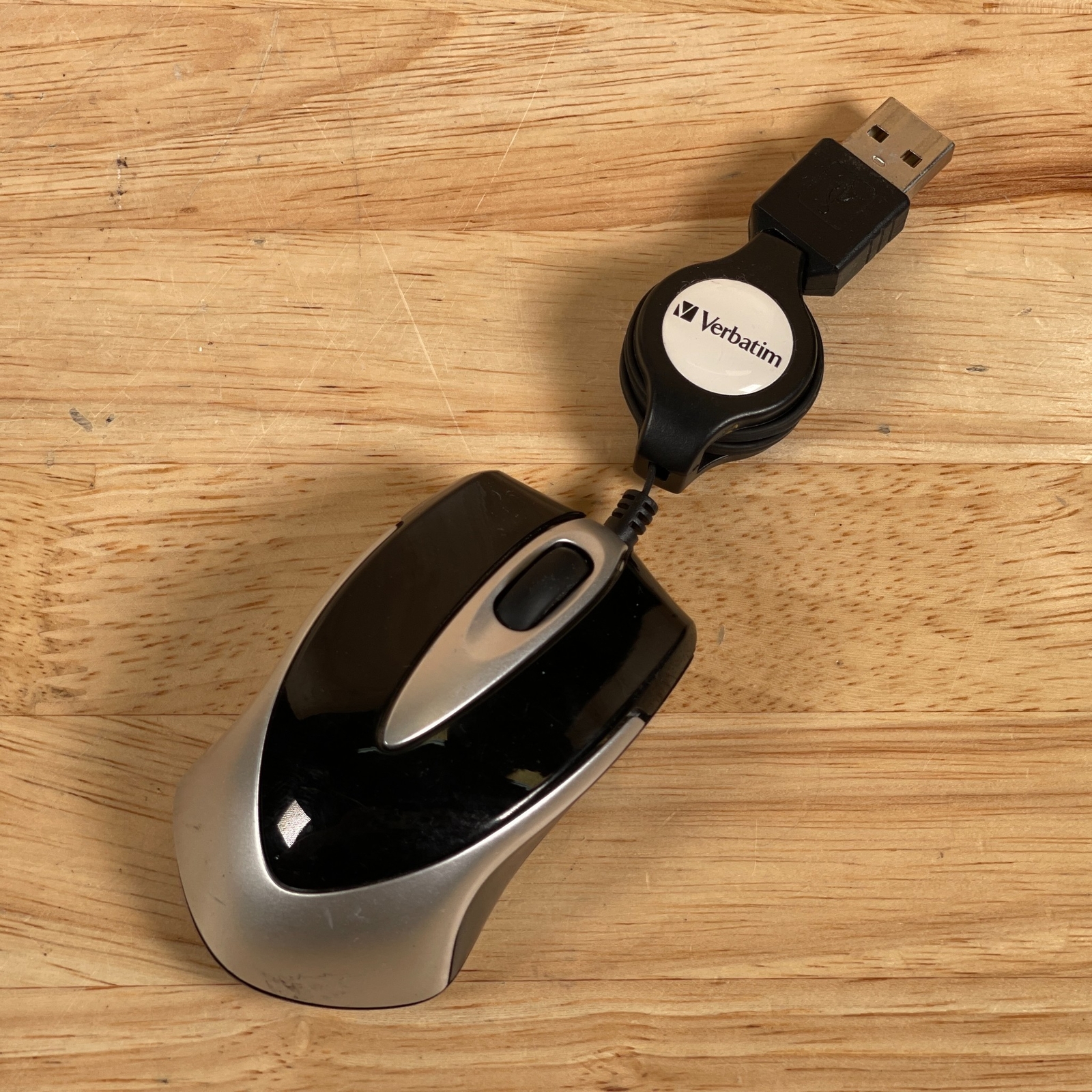 Verbatim Mini Travel 97256 Black Wired USB-A Retractable Cable Optical ...