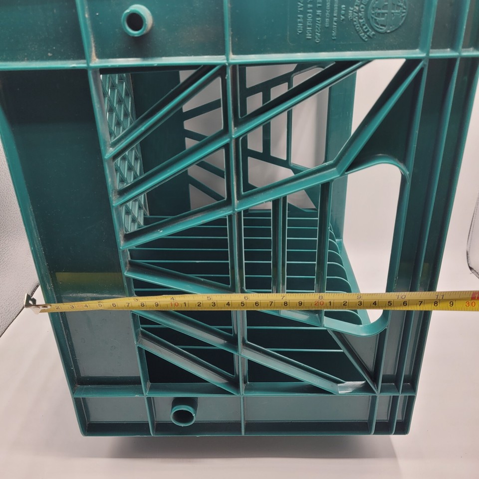 Record Vinyl Album Plastic Crate Slot Spectrum Milk Box Holder Display ...