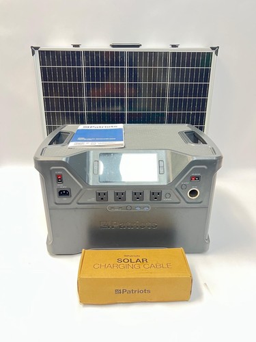 Patriot Power Solar 2000X Generator with Solar Panels & Cables | eBay