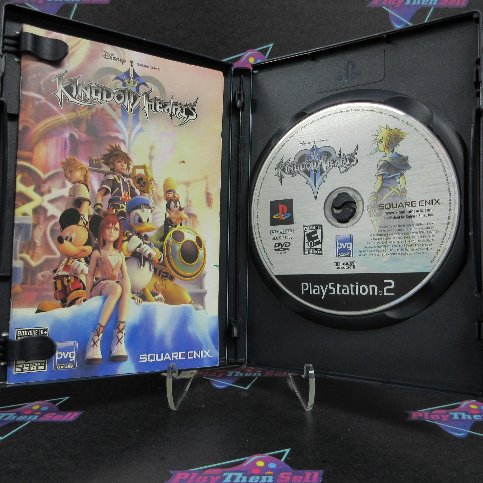 Kingdom Hearts II PS2 PlayStation 2 Black Label + Reg Card - Complete ...