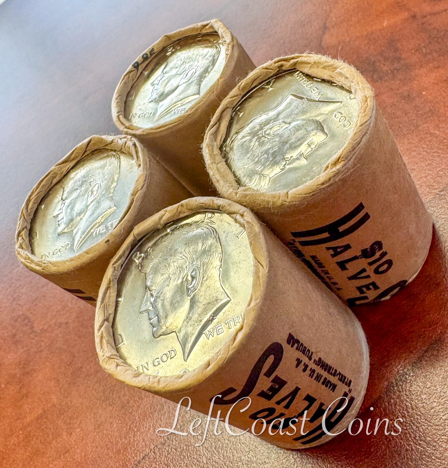 UNSEARCHED Kennedy Half Dollar Vintage Wrapper Roll of 20 - GUARANTEED ...