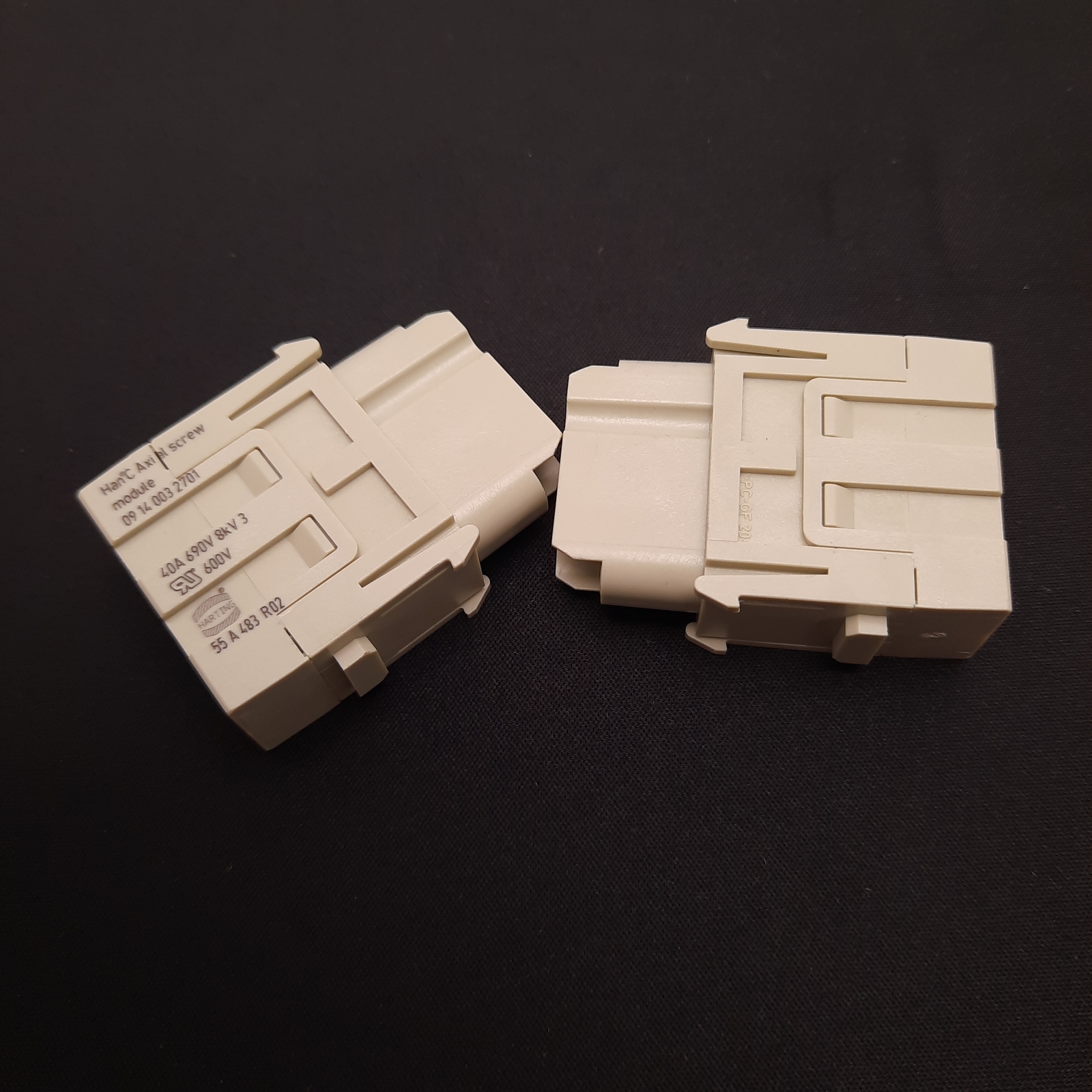 HARTING 09140032701 Heavy Duty Power Connector Mod-f-s 40a Han-3 for ...