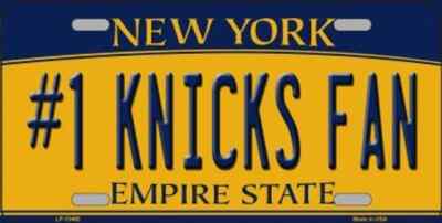 Number 1 Knicks Fan Novelty Metal License Plate Tag | eBay
