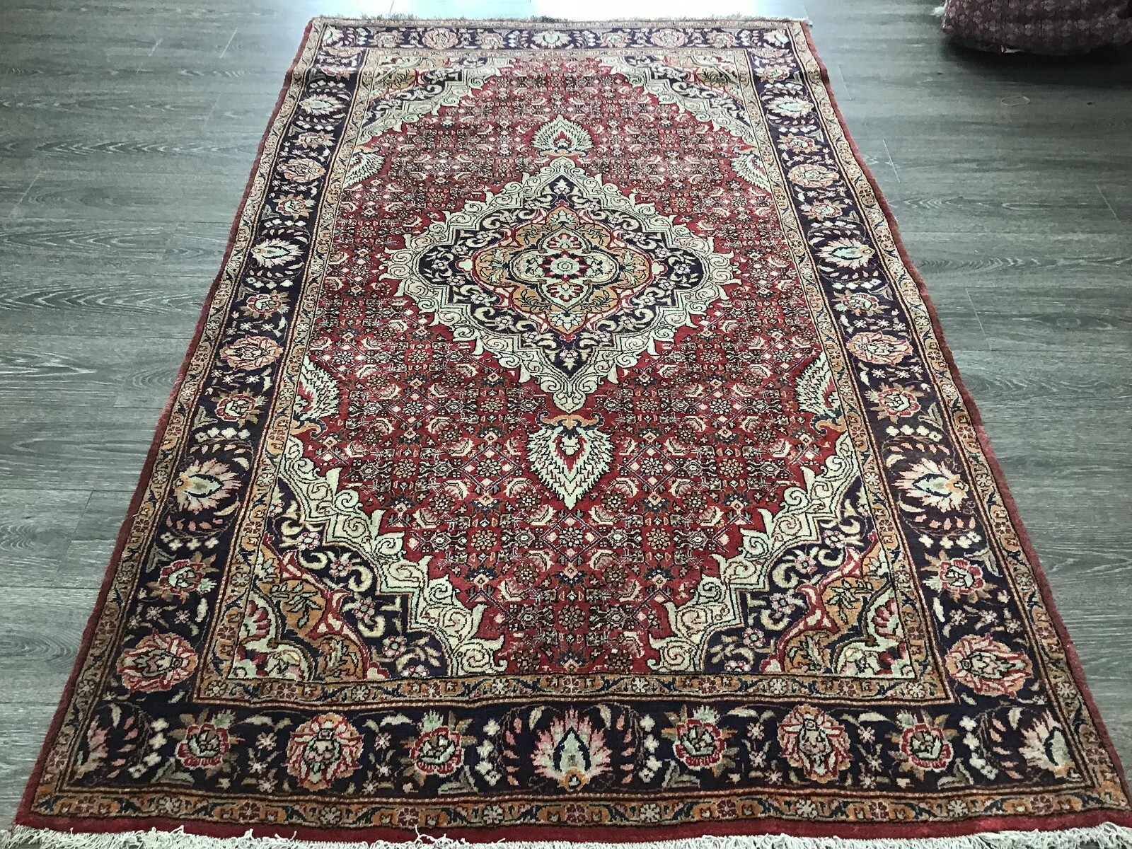 Wool Vintage Exquisite Hand-knotted Rug 4’9" X 7'2" (Bigar) | eBay