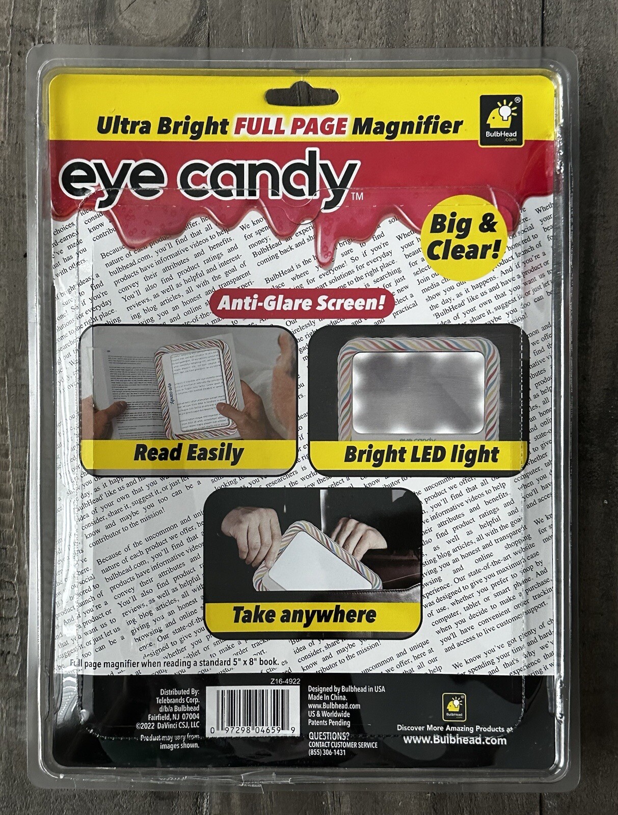 Eye Candy Ultra-Bright Full-Page Magnifier - 6049202 for sale online | eBay