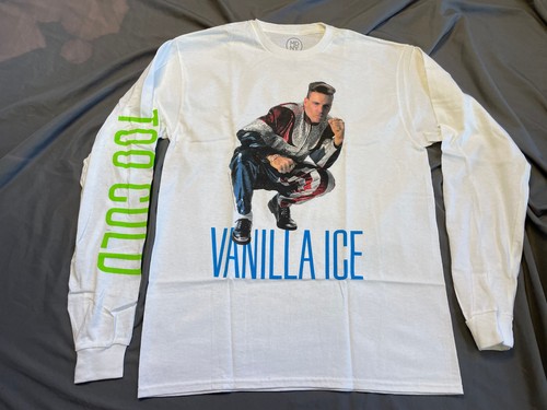 Vanilla Ice Too Cold Medium Long Sleeve Shirt Official Rap tee Hip Hop ...
