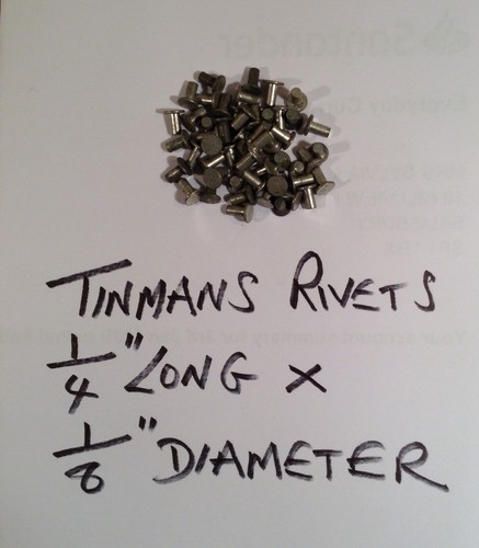 Tinmans Rivets 1/8" diameter X 1/4" long PACK of 250 Rivets | eBay UK