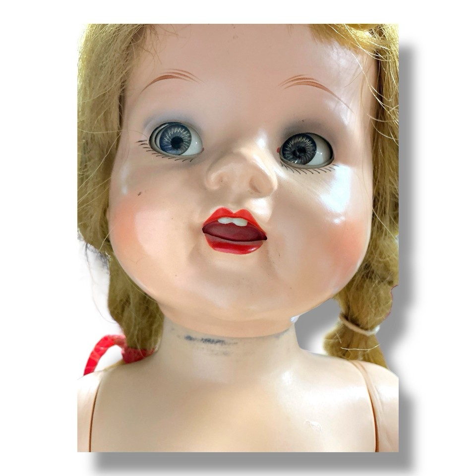 Vintage 1950's Ideal Doll Saucy Walker Baby Doll Flirty Eyes 22” Hard Plastic | eBay