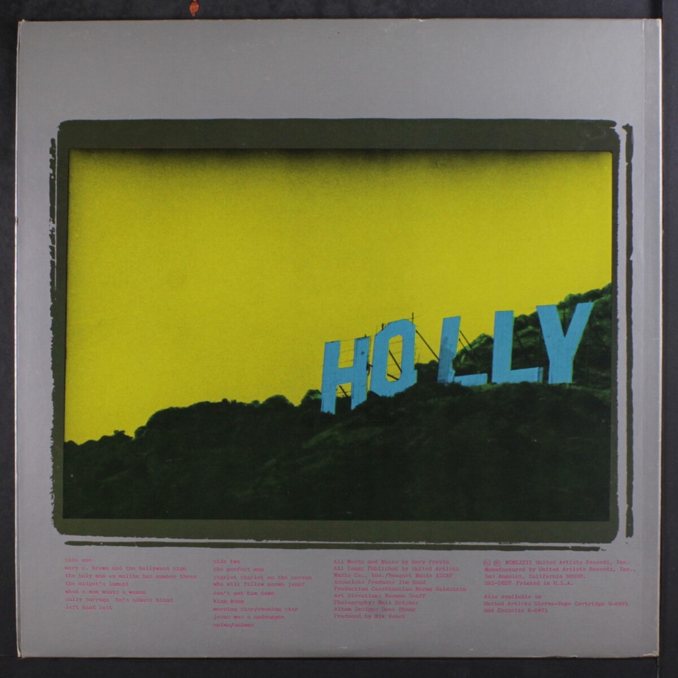 DORY PREVIN: mary c. brown and the hollywood sign UA 12" LP 33 RPM | eBay