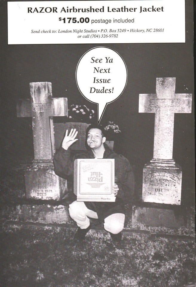 London Night Studios Razor Comic Book #2D (1992) Platinum Cover Signed ...