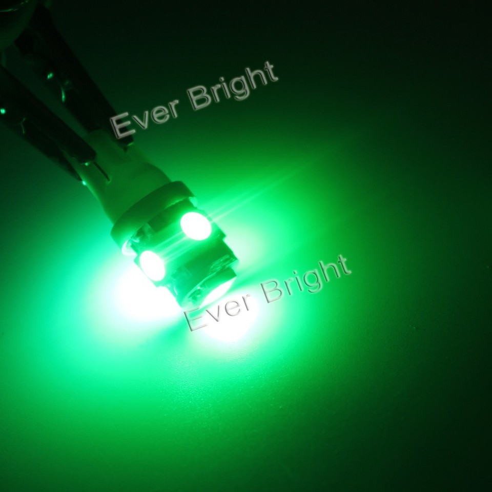 100Pcs 6V 6.3V White T10 5050 5SMD LED Wedge Light Bulb W5W 194 168 ...