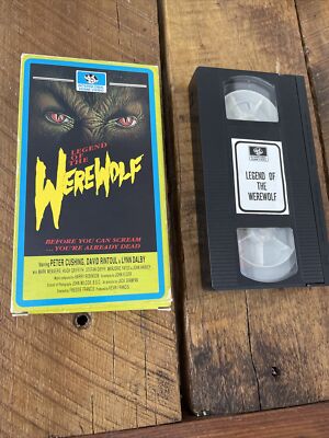 Legend of the Werewolf (VHS) 1975 Horror Vintage Peter Cushing Freddie ...