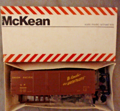 HO Scale McKean Union Pacific Double door 40' box car kit UP 952209 ...
