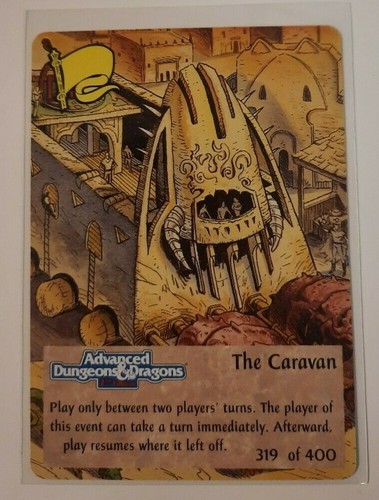 TSR Spellfire CCG 1st Ed. THE CARAVAN Card #319 of 400 AD&D Dungeons ...