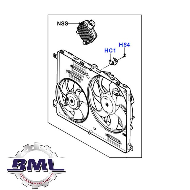 OEM Land Rover Range Rover Evoque L538 Engine Fan LR100364 Genuine for ...