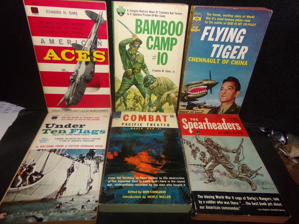Lot 0f 19 Vintage War Paperbacks, 1950s/Early 1960s, FREE SHIPPING | eBay