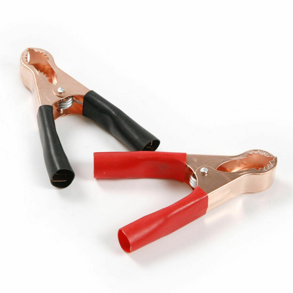 20pcs 80mm 50A Red & Black Car Battery Test Lead Clip Crocodile ...