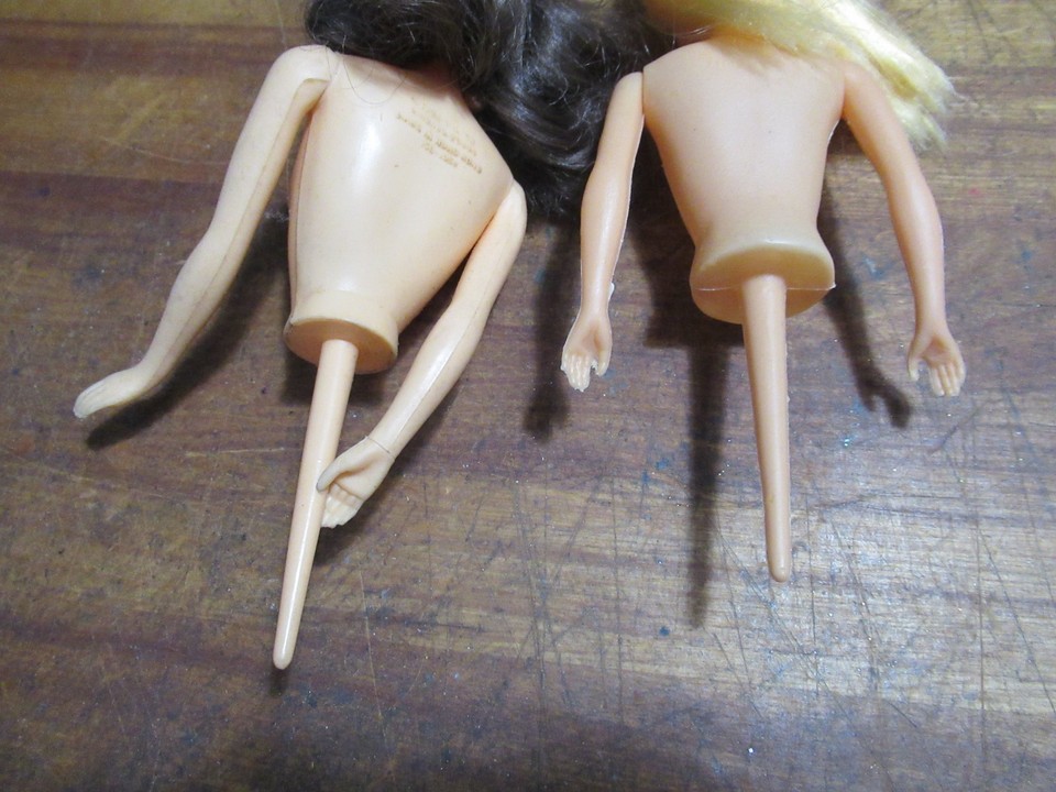 2 pc. - Vintage 1974 Wilton Cake Decoration Doll Pick Brunette Topper ...