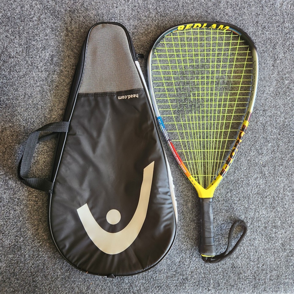 E-Force Bedlam 185g Racquetball Racquet 22" LongString Carbon Fiber 140 ...