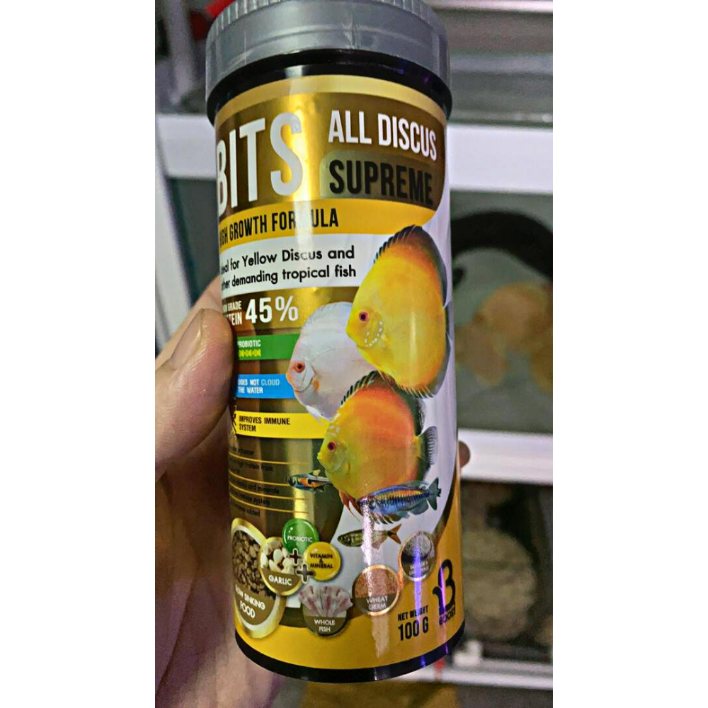 Yellow Discus Food Discus Fish Food Granules, For Adult Discus Fish