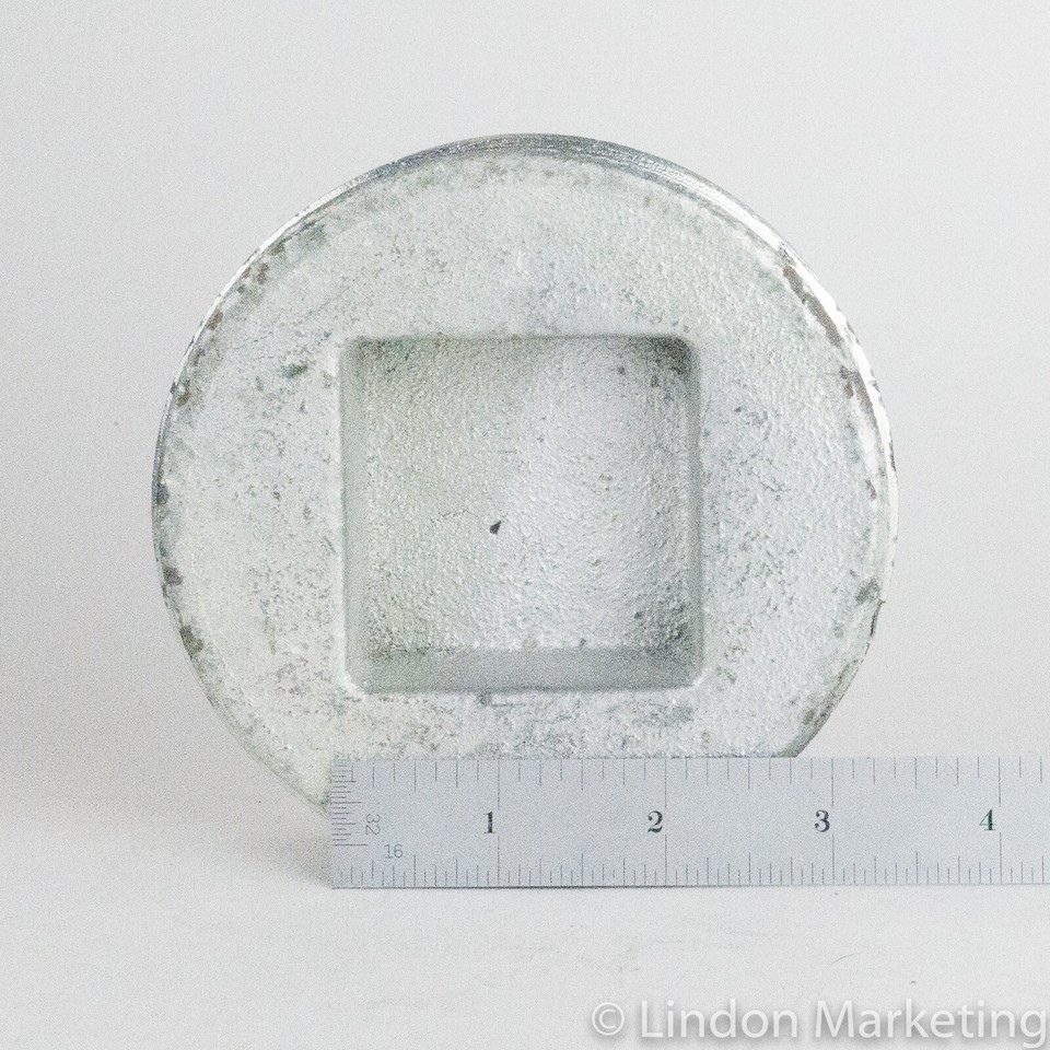 4" Galvanized Plug pipe fitting, recessed square drive, NPT, 150 psi | eBay