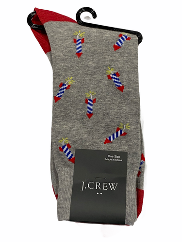 NWT J CREW Men's Socks One Size Assorted Colors/Prints Casual Novelty # ...