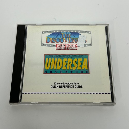 The Discoveries Undersea Adventure CD-ROM Disc & Manual 1994 Knowledge ...