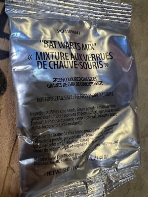 Starbucks Frappuccino Ingredient Halloween Bat Warts Mix Green Colored ...