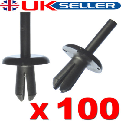 100 DEFENDER 90 110 130 WHEEL ARCH MUD SPAT PUSH RIVET PLASTIC CLIPS ...