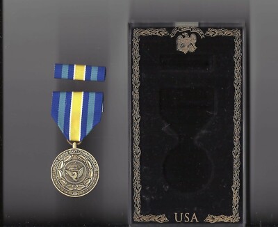 US Navy Commemorative medal with ribbon bar in case | eBay
