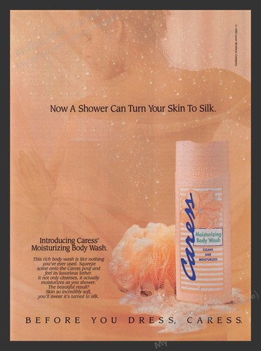 Caress Body Wash Shower Back 1990s Print Advertisement Ad 1994 | eBay