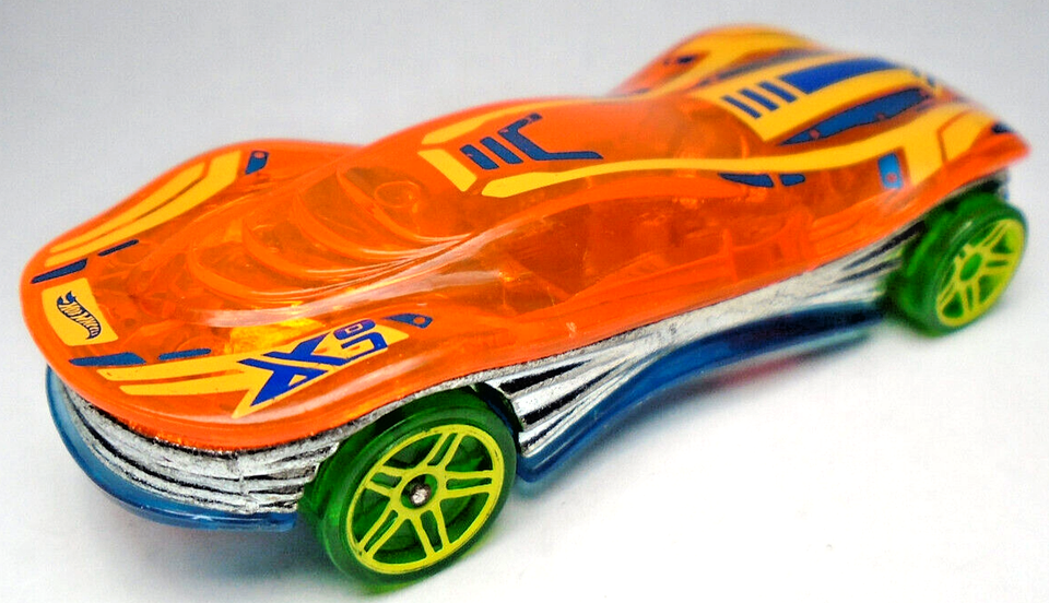 2014 HOT WHEELS CLEAR SPEEDER X RAYCERS ORANGE 1:64 DIECAST 3" RACE CAR ...