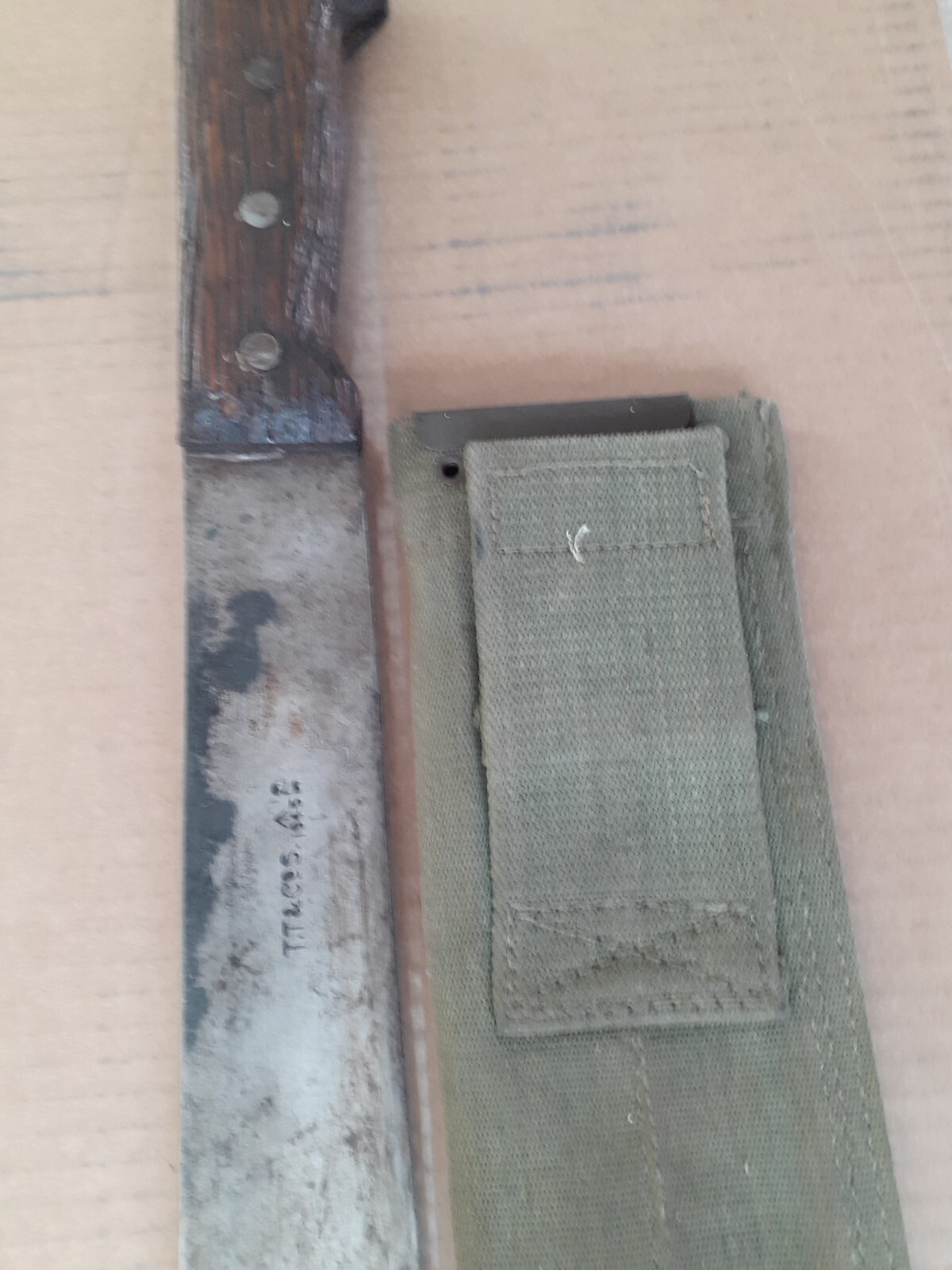 WWII British Military Machete W/original Sheath 1945 | eBay