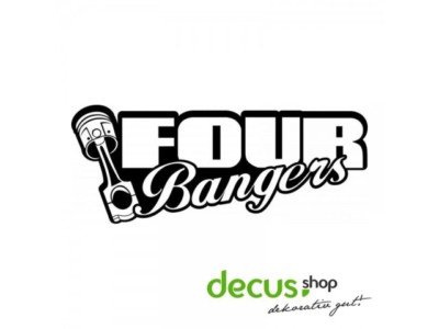 FOUR BANGERS L 1828 13x5 cm // Sticker JDM Aufkleber Frontscheibe | eBay